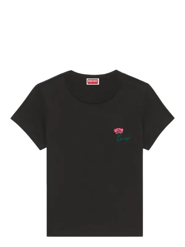 Kenzo Embroidered Logo Mini Fit T-shirt - Nero