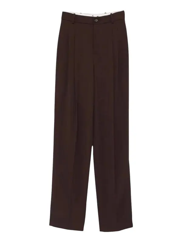 Elisabetta Franchi High-waisted Tailored Trousers - Cacao