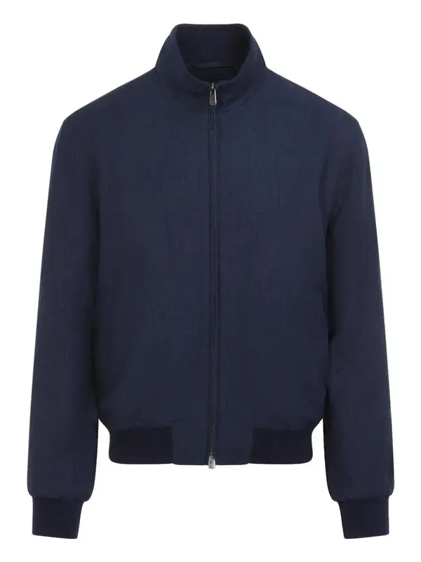 Ralph Lauren Purple Label Felton Bomber Jacket - Blue