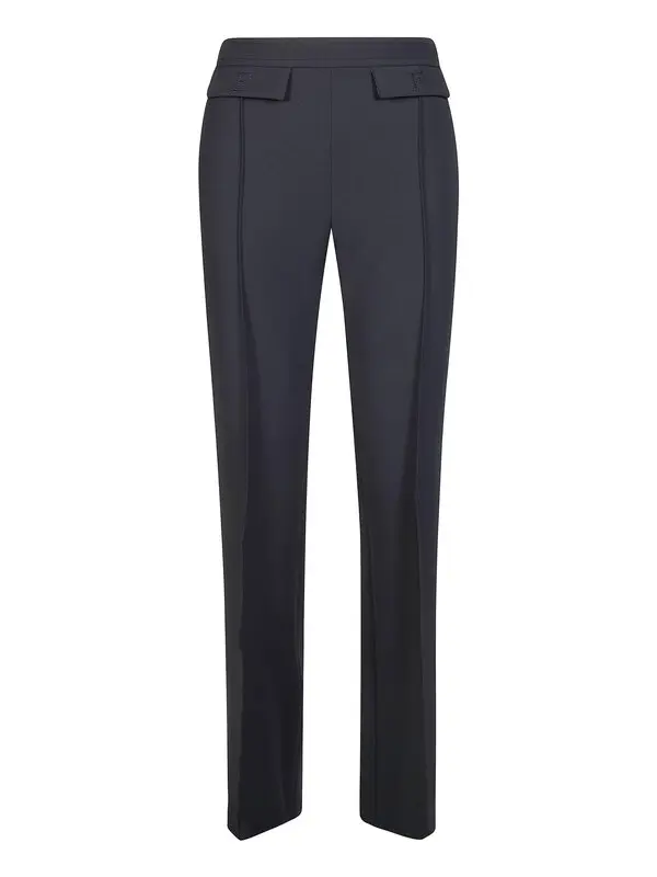 Elisabetta Franchi Tailored High-waisted Trousers - Nero
