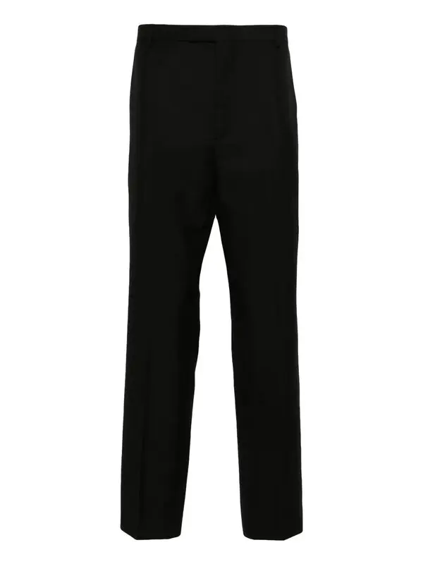 Gucci Wool Silk Twill Pants - Black