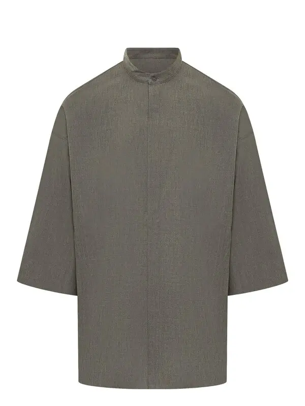 Fear Of God Band Collar Shirt - Willow