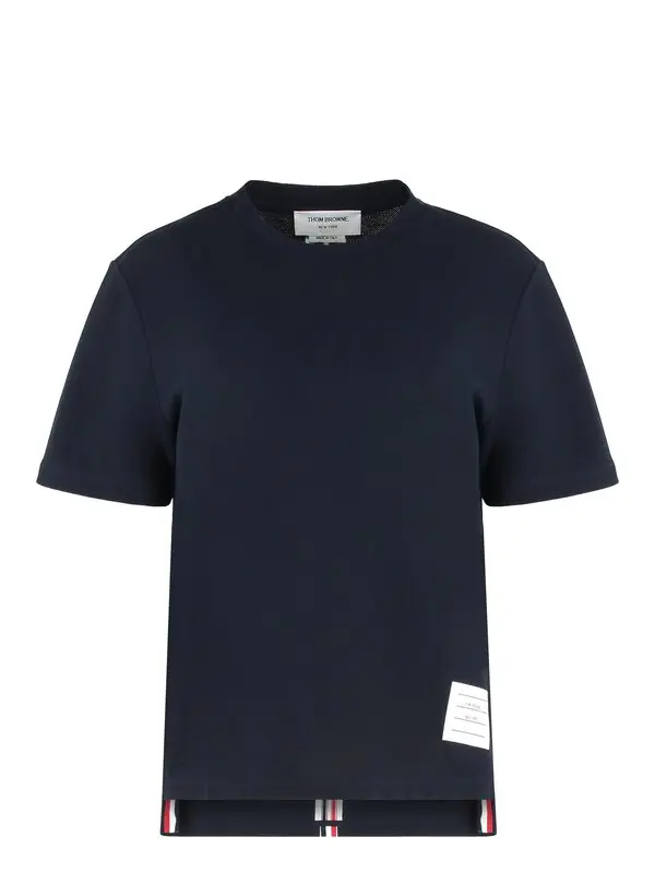 Thom Browne Classic Pique Stripe Tee - Blue