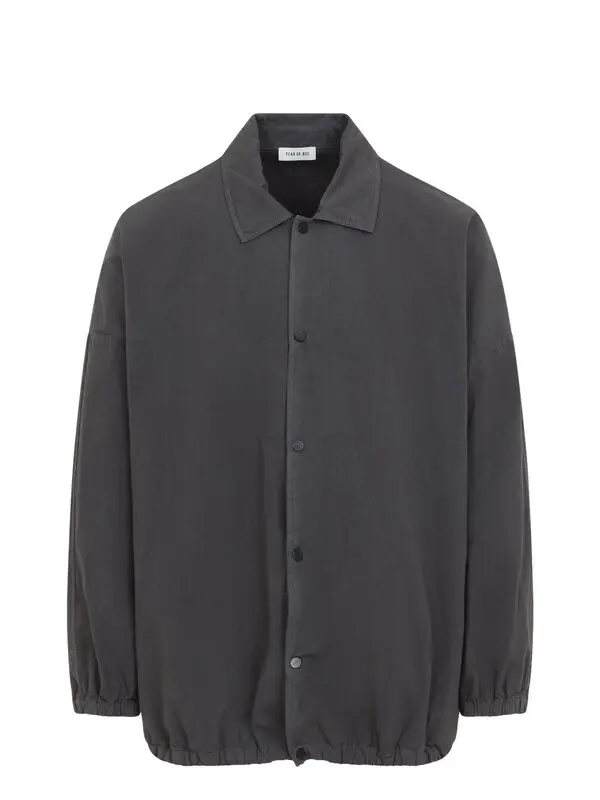 Fear Of God Relaxed Fit Zip-up Windbreaker - Darkgrey