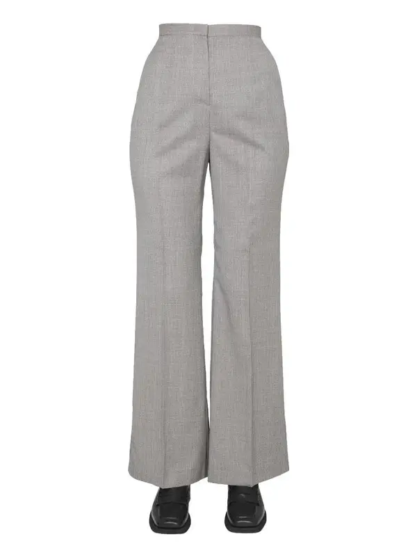 Fabiana Filippi Micro Houndstooth Virgin Wool Pants - Brown