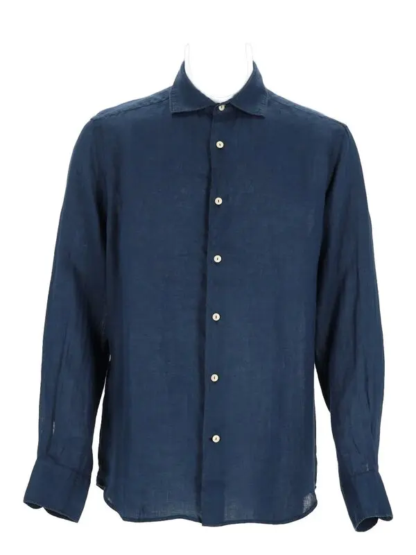 MC2 SAINT BARTH Linen Shirt Ss26 Collection - Blue