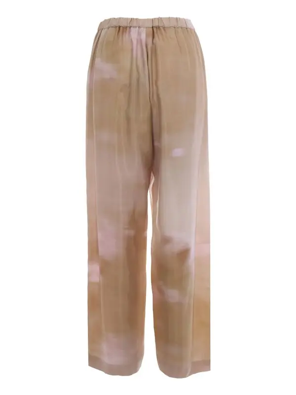 Fabiana Filippi 100% Linen Wide Leg Trousers - Burro/fango