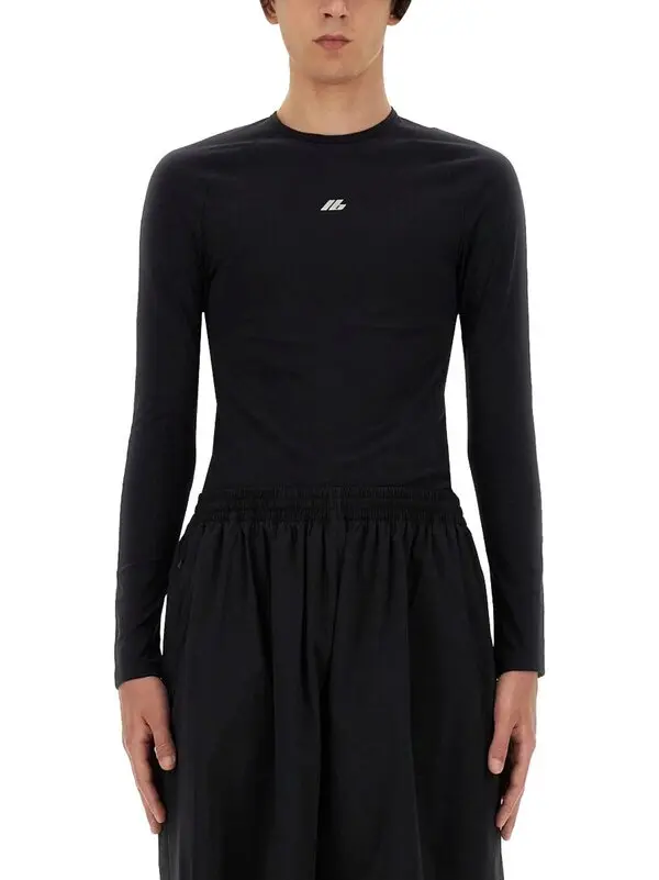 Balenciaga Slim Fit Long Sleeve Shirt - Black