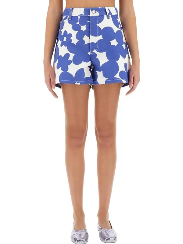 Marni Printed Cotton Shorts - Multicolour