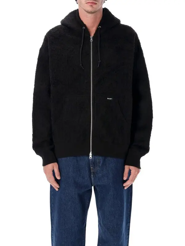 HUF Corso Relaxed Fit Full-zip Hoodie - Black