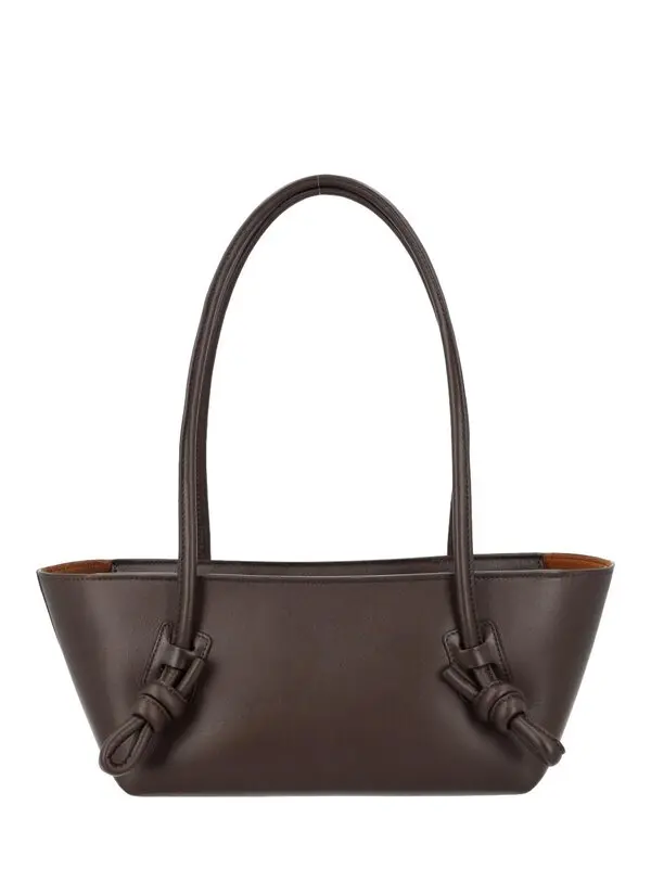 Hereu Fleca Knotted Handle Shoulder Bag - Brown
