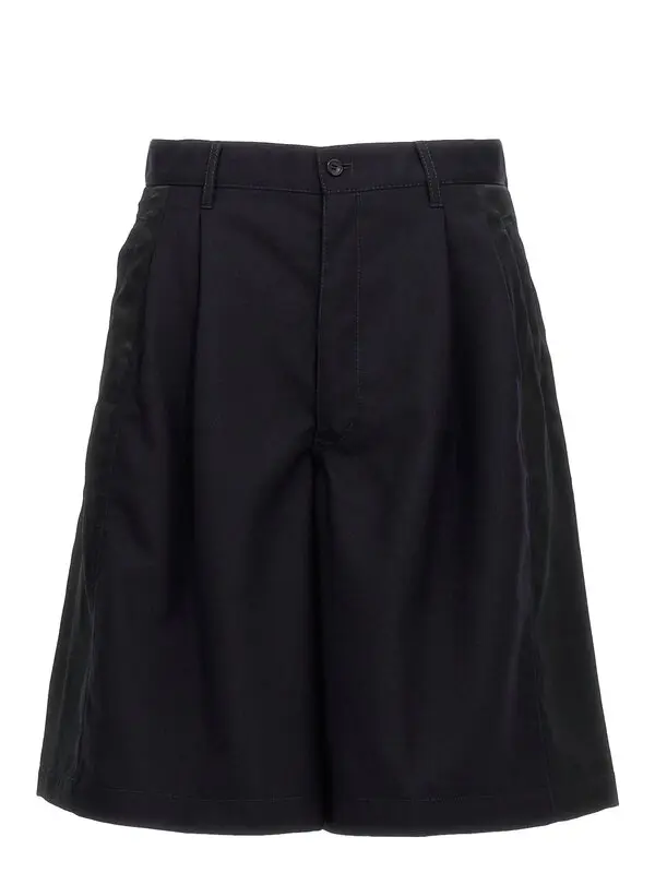 Comme Des Garçons Pleated Wide-leg Pants - Black
