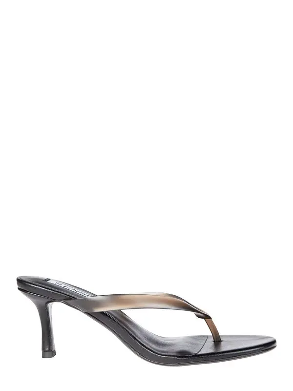 Senso Elegant Flowing Mini Heels - Nero