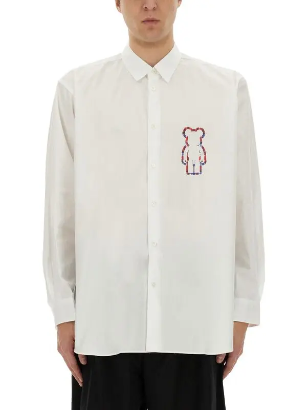 Comme Des Garçons Patch-detail Shirt - White