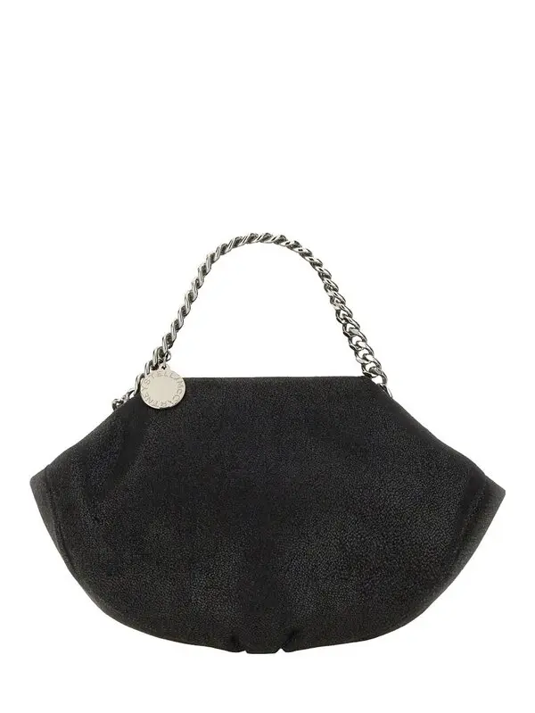 Stella McCartney Falabella Shoulder Bag With Double Chain - Black