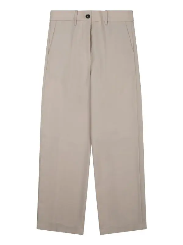 NINE:INTHE:MORNING Elegant Wool Trousers - Ivory