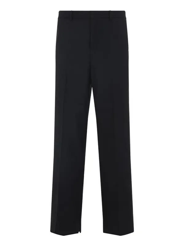 Gucci Wool Gabardine Trousers - Black