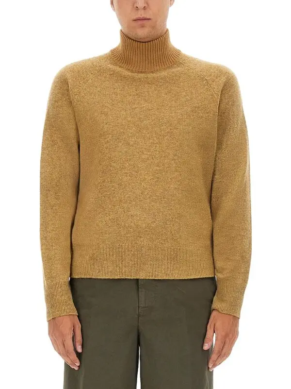 Dries Van Noten Turtleneck Fine Knit Sweater - Beige