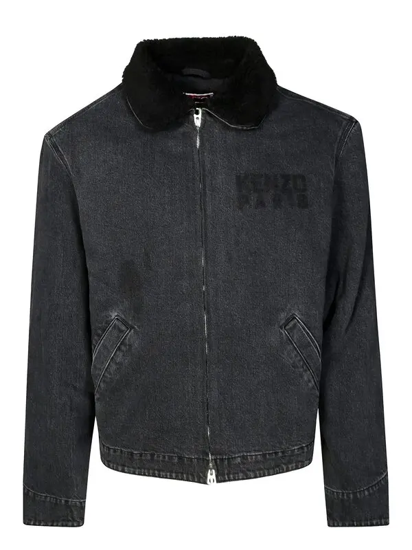 Kenzo Happy Tiger Utility Fleece Jacket - Grigio