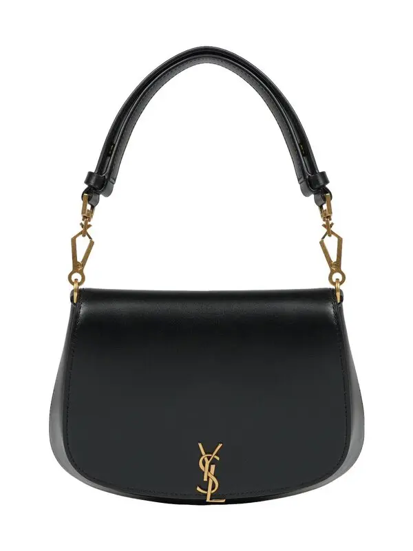 Saint Laurent Elegant Leather Handbag - Black
