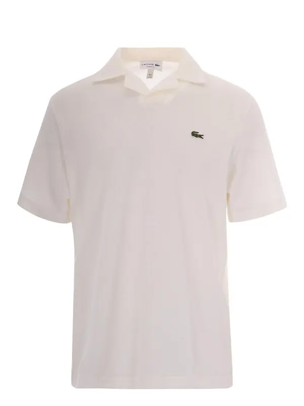 Lacoste Cropped Polo For Spring/summer 2026 - Flour
