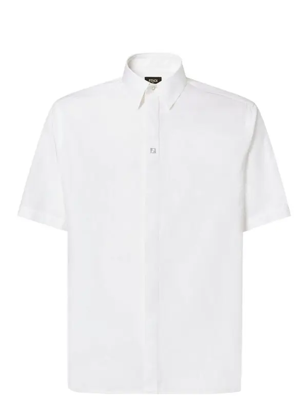 Fendi S Classic Short Sleeve Shirt - Bianco