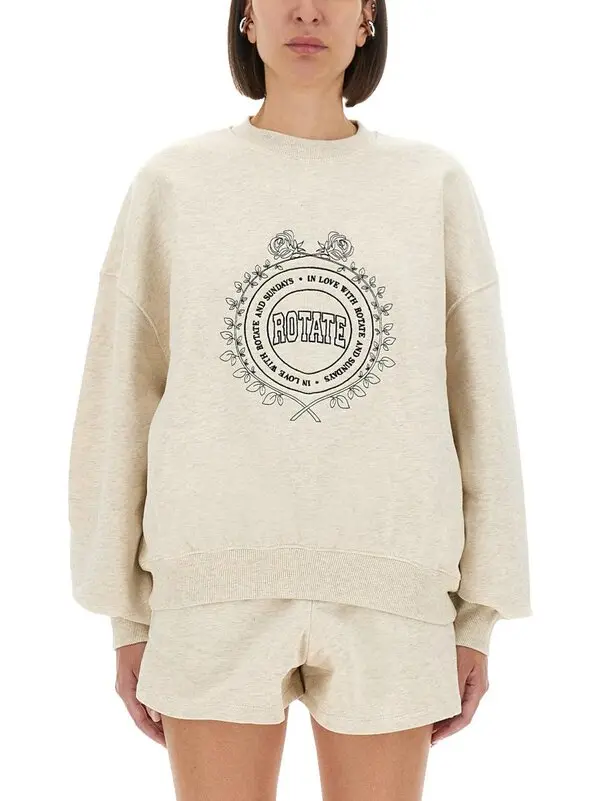 ROTATE BY BIRGER CHRISTENSEN Logo Sweatshirt - Grey