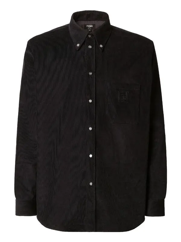 Fendi S Iconic Short Sleeve Shirt - Nero