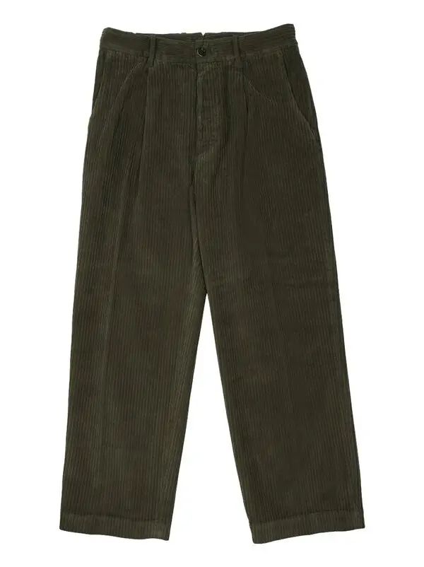 NINE:INTHE:MORNING Tailored Pleated Trousers - Green