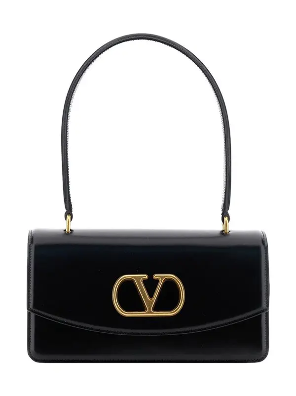 Valentino Garavani Mini Handbag With Antique Gold Hardware - Black