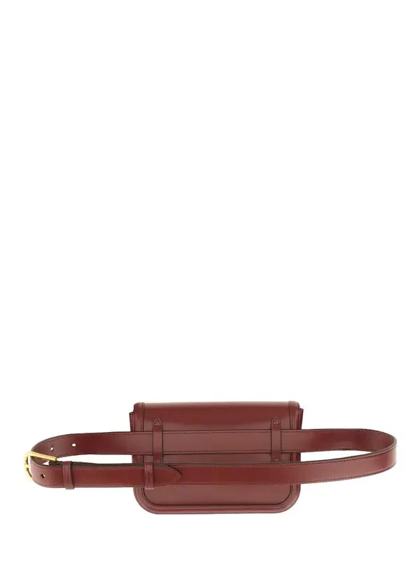 Valentino Garavani 9to5 Leather Pouch - Bordeaux