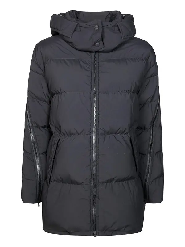 Herno Down Puffer Jacket With High Neck - Nero