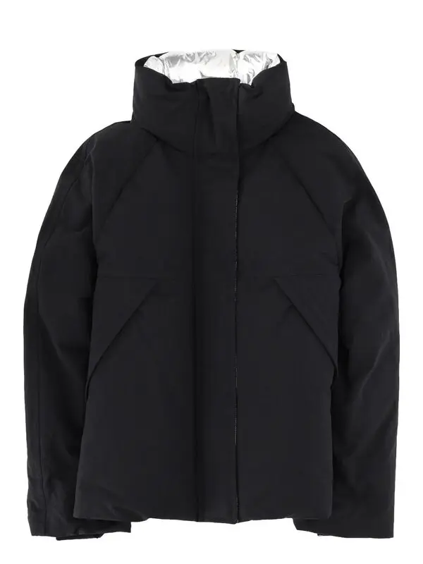 Herno Crinkle Metallic Jacket - Black