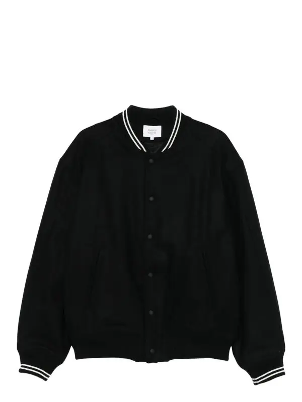 Maison Kitsuné Varsity Bomber Jacket - Black