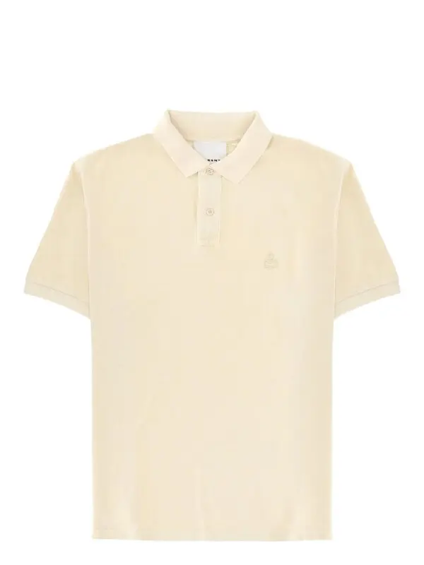 MARANT Cotton Polo Shirt - Yellow