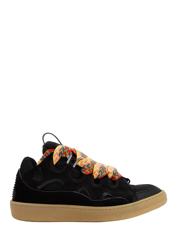 LANVIN 105" Sneakers With Zigzag Laces - Black