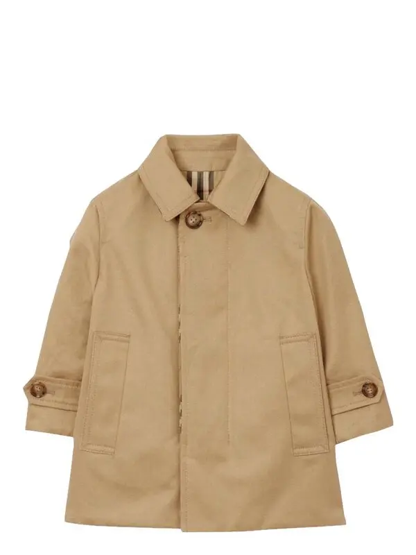 Burberry Baby Boys' Reversible Cotton Trench Coat - Multicolour