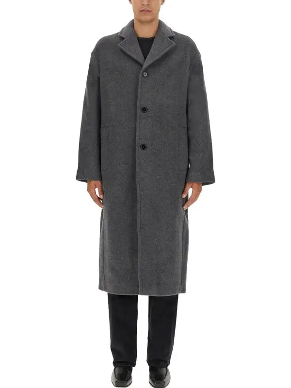 Séfr Wool And Cashmere Blend Coat - Brown