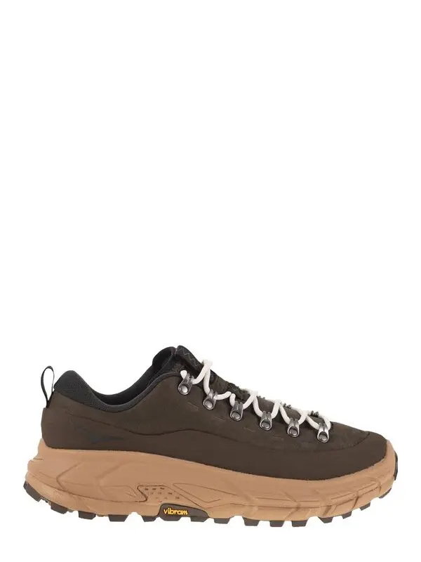 Hoka One One Tor Summit Nubuck Leather Sneakers - Brown