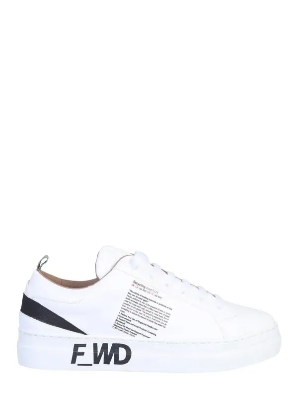 FORWARD Eco-friendly Flat Sneakers With Rubber Sole - White