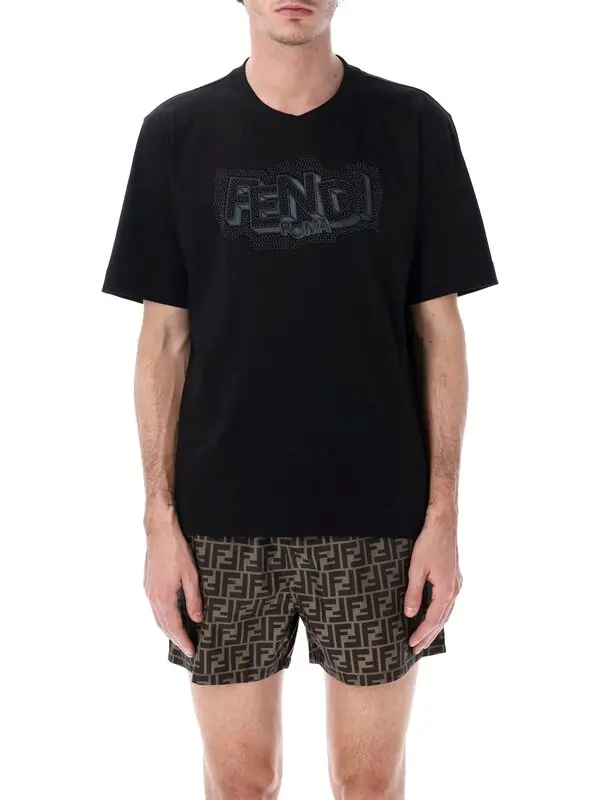 Fendi T-shirt Cotton - Black