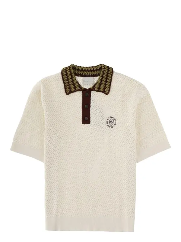 Drole De Monsieur Polo Shirt Contemporary Style - Ivory