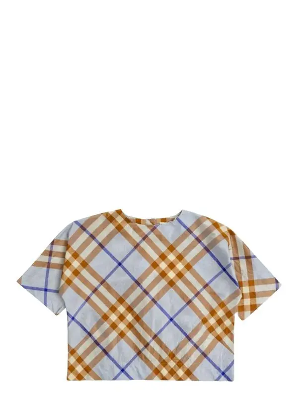 Burberry Checked Short-sleeved T-shirt - Multicolour