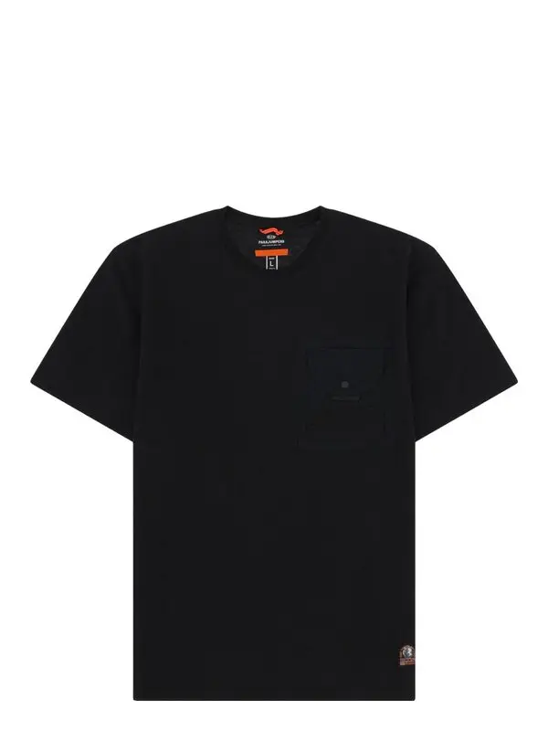 PARAJUMPERS Short Sleeve T-shirt With Chest Pocket - Black