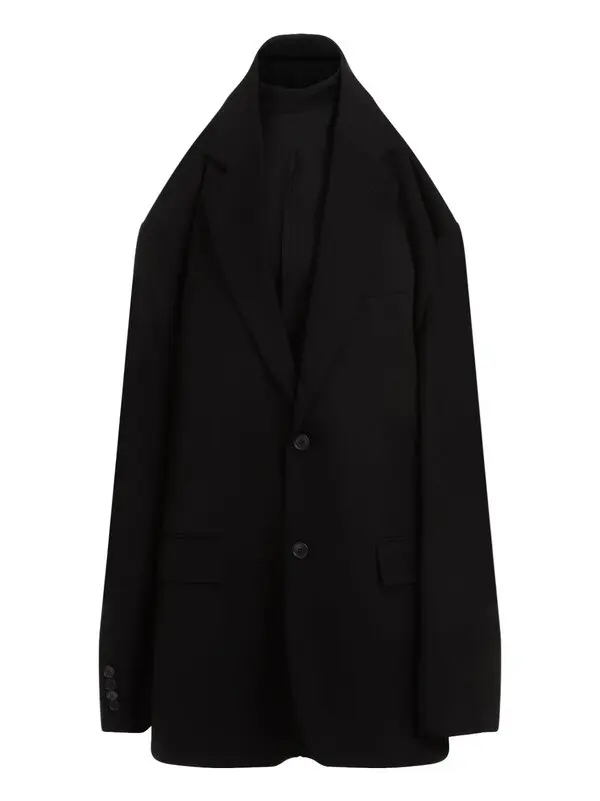 Balenciaga Suspended Tailored Dress - Black