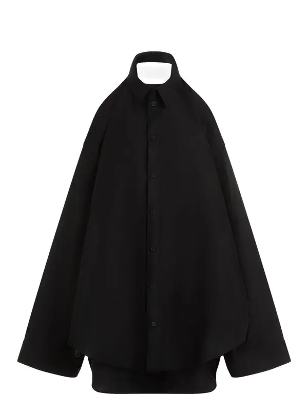 Balenciaga Suspended Shirt Dress - Black
