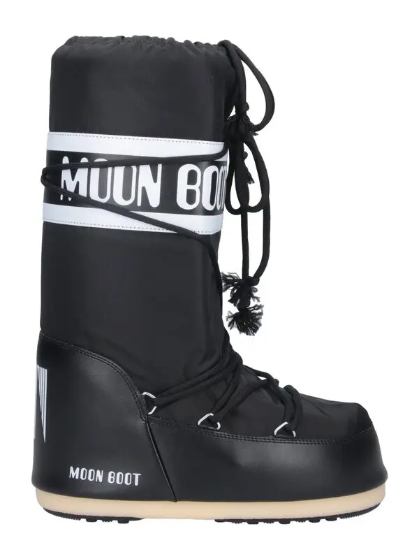 Moon Boot Lace-up High-top Boots - Black