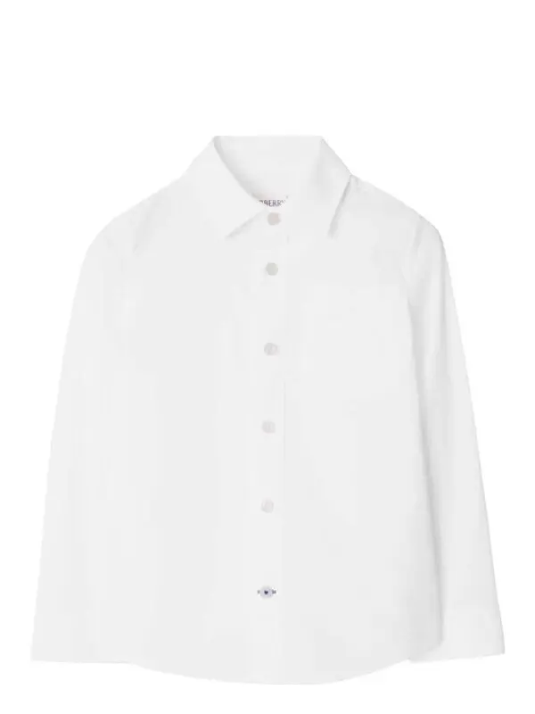 Burberry Owen Mini Long Sleeve Shirt - White