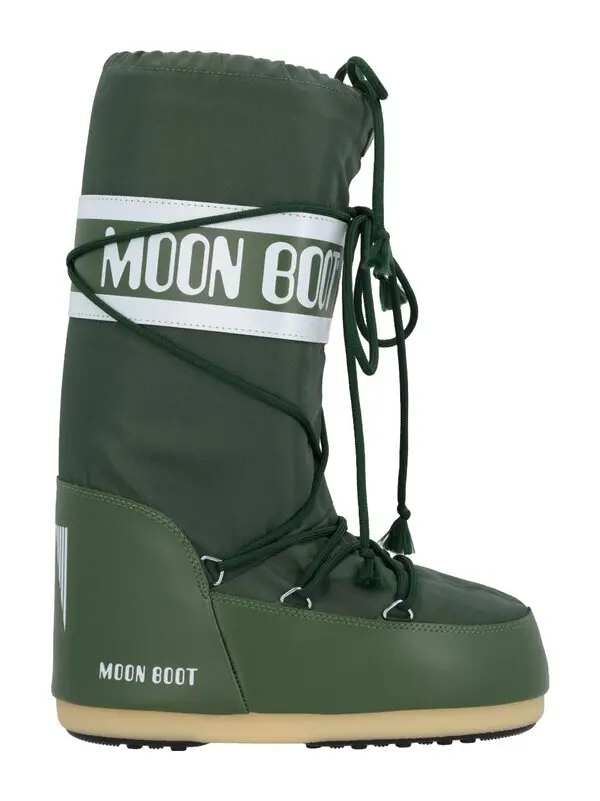 Moon Boot Lace-up Winter Boots - Green