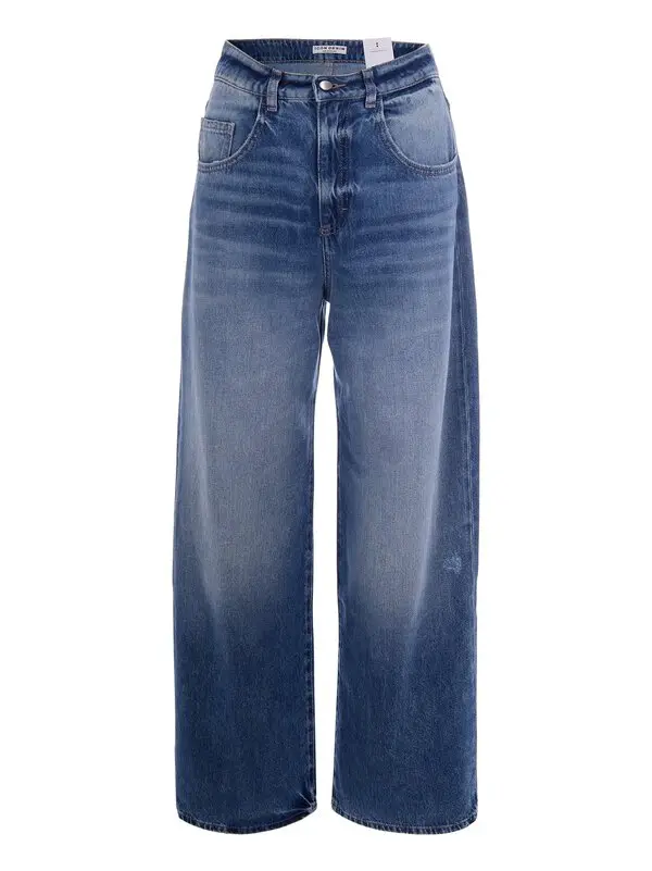 ICON DENIM LOS ANGELES High-rise Wide-leg Jeans - Eclipse